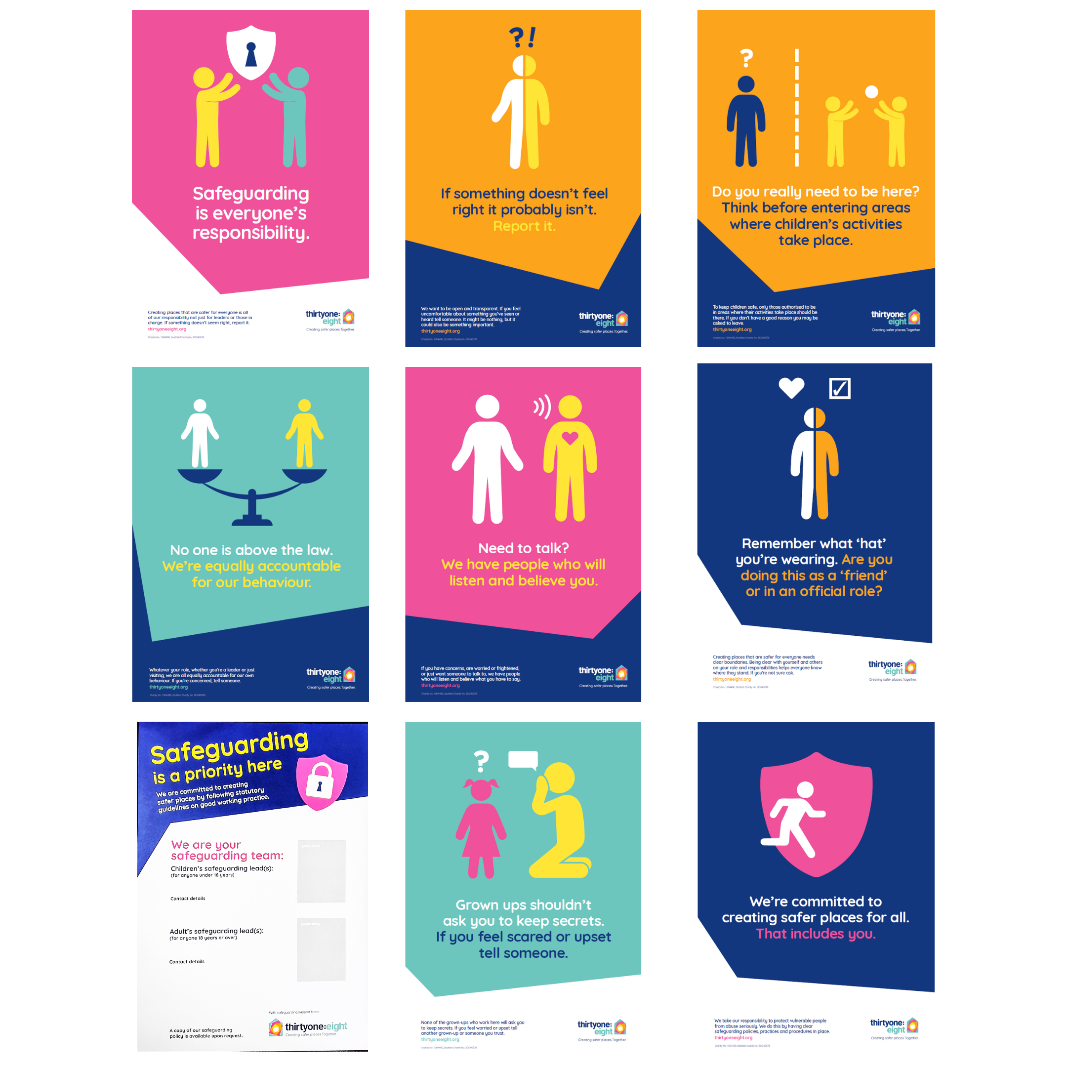 A4 Safeguarding Poster Bundle – Thirtyone:eight