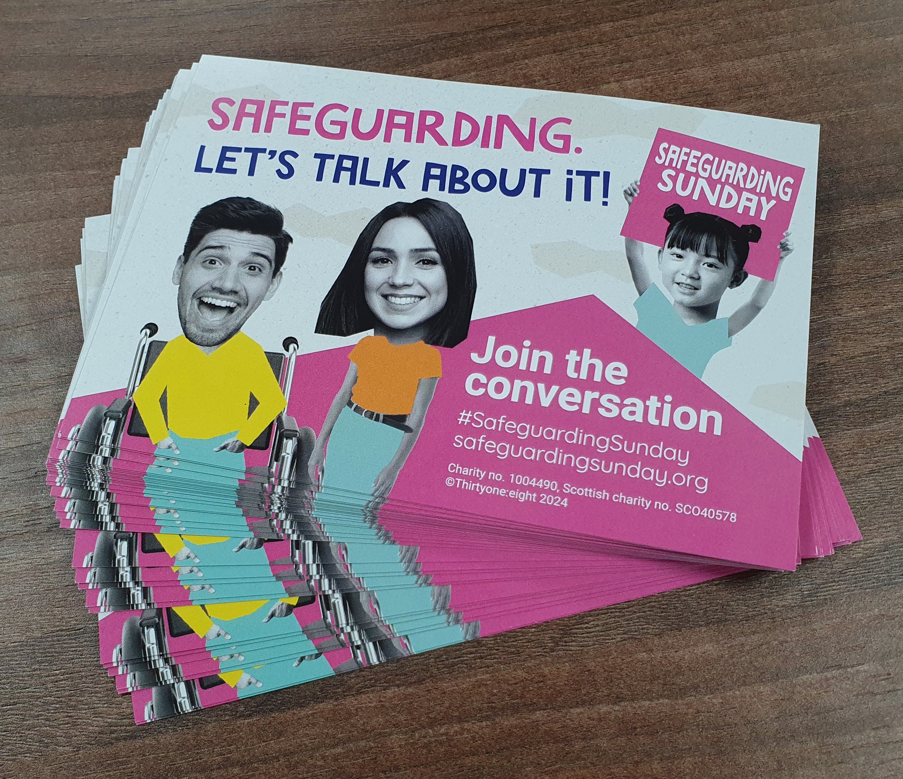 Safeguarding Sunday giveaway postcard – Thirtyone:eight