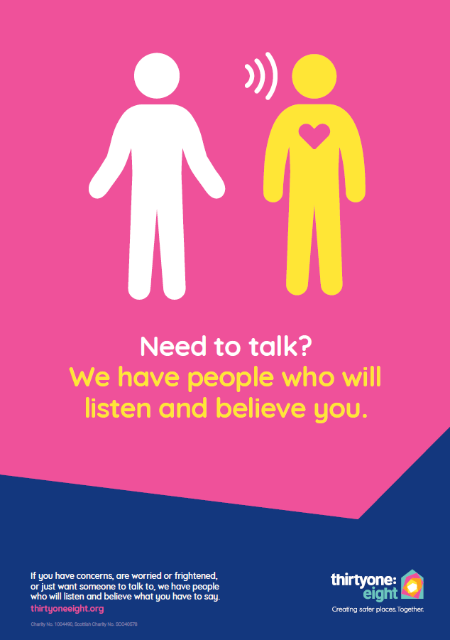 A4 Safeguarding Poster 5 – Thirtyone:eight